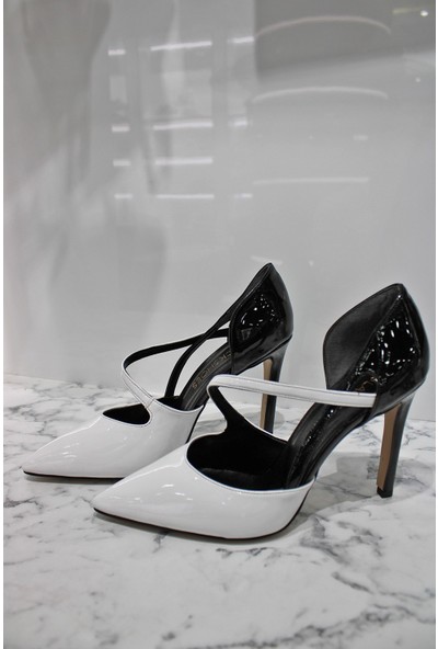 Night Beyaz Topuklu Abiye Ayakkabı Night Beyaz Topuklu Abiye Ayakkabı