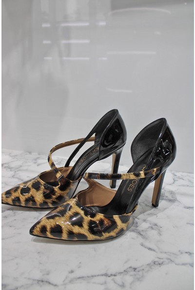 Night Leopar Topuklu Abiye Ayakkabı Night Leopar Topuklu Abiye Ayakkabı