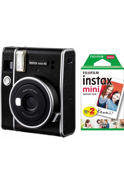 Instax Mini 40 Fotoğraf Makinası ve 20'li Film Instax Mini 40 Fotoğraf Makinası ve 20'li Film