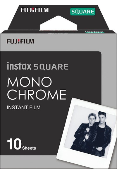 Instax Square Monochrome Siyah-Beyaz 10'lu Kare Film Instax Square Monochrome Siyah-Beyaz 10'lu Kare Film
