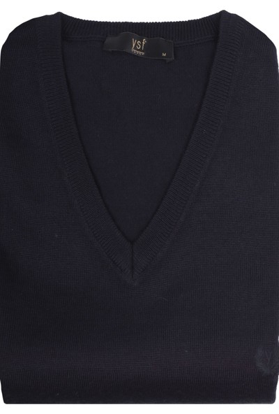 Ysf V Yaka Klasik Triko Süveter 6001