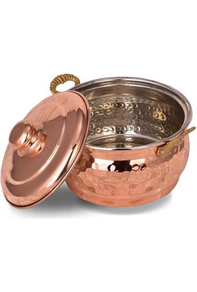 Npicco Kapaklı Bakır Güveç Tencere