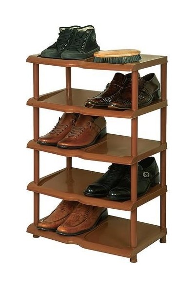 Galaxy 5 Katlı Kahverengi Ayakkabılık Galaxy