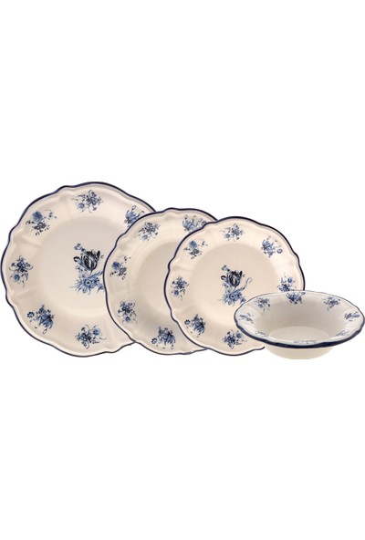 Jumbo Blueısh 16 Parça 4 Kişilik Yemek Takımı