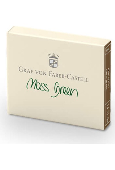 Graf Von Faber-Castell Dolma Kalem Kartuşu Yosun Yeşili 141104 Graf Von Faber-Castell Dolma Kalem Kartuşu Yosun Yeşili 141104