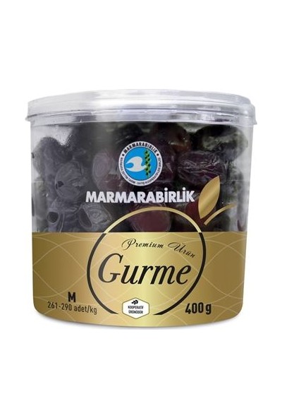 Marmarabirlik Premium Ürün Gurme Zeytin M Boy 400 gr Marmarabirlik Premium Ürün Gurme Zeytin M Boy 400 gr