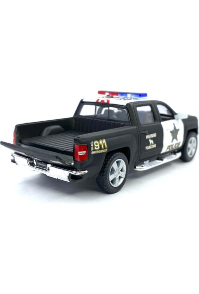Kinsmart 2014 Chevrolet Silverado Polis Çek Bırak 5inch. Lisanslı Model Araba, Oyuncak Araba 1:46 Kinsmart 2014 Chevrolet Silverado Polis Çek Bırak 5inch. Lisanslı Model Araba, Oyuncak Araba 1:46