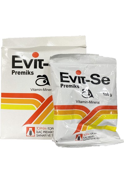 Topkim Evit-Se 100 gr Tavuk Kuş Vitamin 2 Adet Topkim Evit-Se 100 gr Tavuk Kuş Vitamin 2 Adet