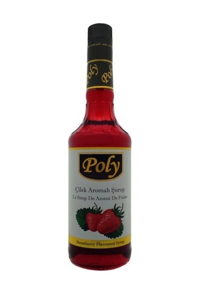 Poly Çilek Aromalı Kokteyl Şurup 700 ml Poly Çilek Aromalı Kokteyl Şurup 700 ml