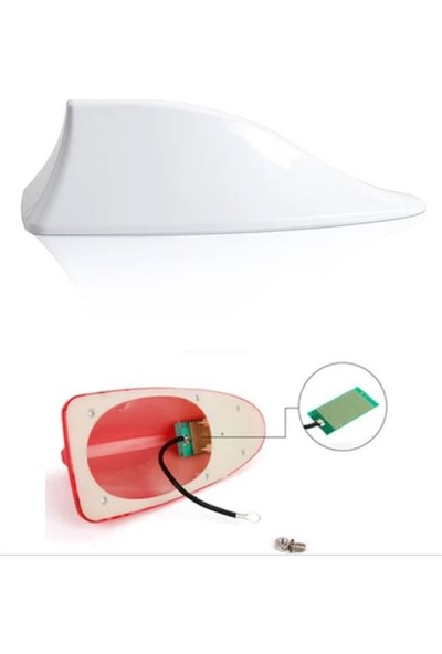 Otoline Alfa Romeo 166 Uyumlu Balık Sırtı Anten Beyaz