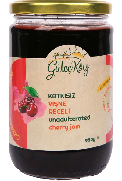 Güleçköy Katkısız Vişne Reçeli 980 gr Güleçköy Katkısız Vişne Reçeli 980 gr