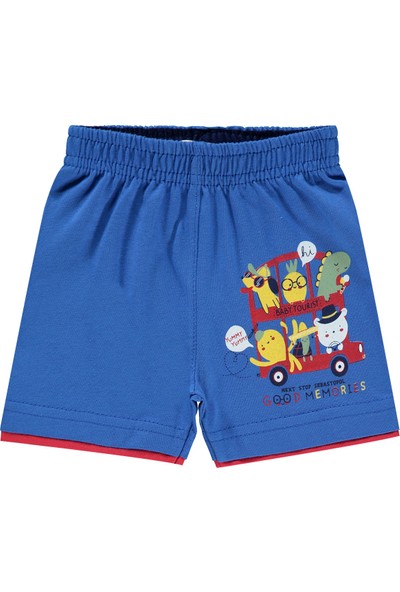 Civil Baby Erkek Bebek Şort 6-9 Ay Saks Mavisi Civil Baby Erkek Bebek Şort 6-9 Ay Saks Mavisi