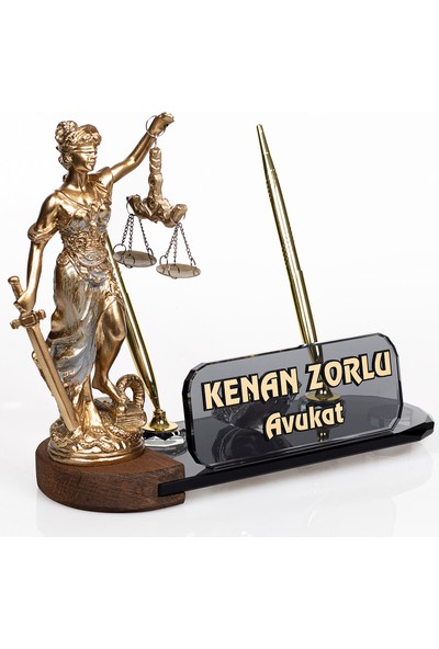 Isimlik Sepeti Isme Özel Avukata Themis Heykelli Ahşap Masa Isimliği Kristal Isimlik Isimlik Sepeti Isme Özel Avukata Themis Heykelli Ahşap Masa Isimliği Kristal Isimlik