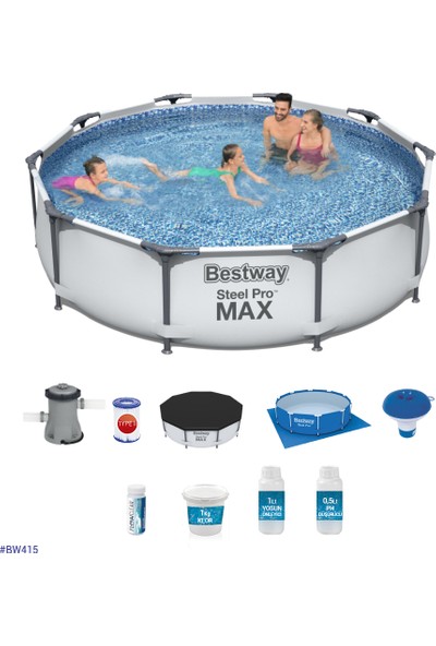 Bestway Prefabrik Havuz Seti 305X76CM BW415 Bestway Prefabrik Havuz Seti 305X76CM BW415