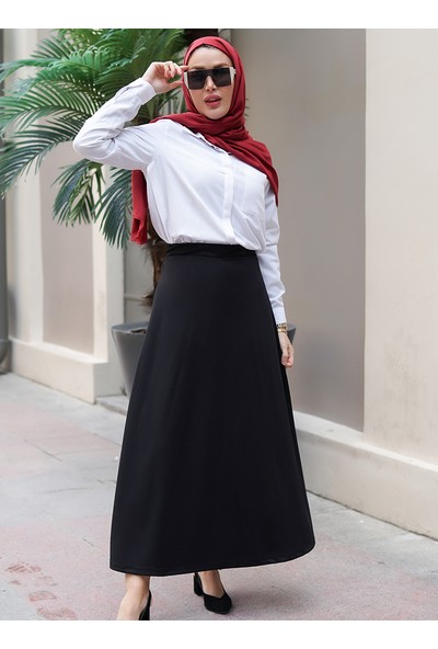 Beli Lastikli Etek - Siyah - Por La Cara Beli Lastikli Etek - Siyah - Por La Cara