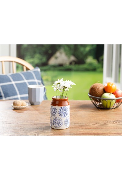 English Home Circle Vazo 8X8X12.7 cm Mavi English Home Circle Vazo 8X8X12.7 cm Mavi