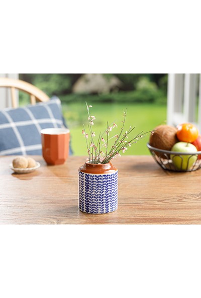 English Home Blue Adventures Vazo 9X9X11 cm Mavi English Home Blue Adventures Vazo 9X9X11 cm Mavi