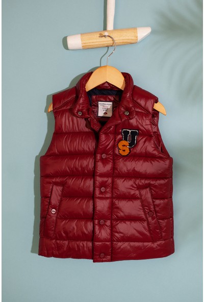 U.S. Polo Assn. Erkek Çocuk Bordo Yelek 50207021-VR177 U.S. Polo Assn. Erkek Çocuk Bordo Yelek 50207021-VR177