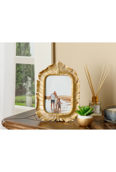 English Home Banana Leaf Çerçeve 19.7X26.8X1.8CM Gold
