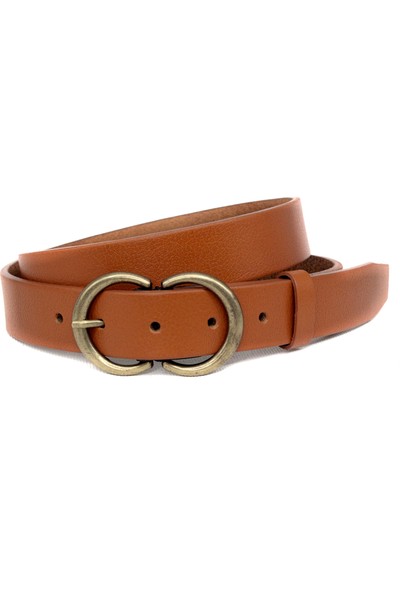 Livize Hakiki Deri Kadın Kemeri 3 cm Taba Livize Hakiki Deri Kadın Kemeri 3 cm Taba