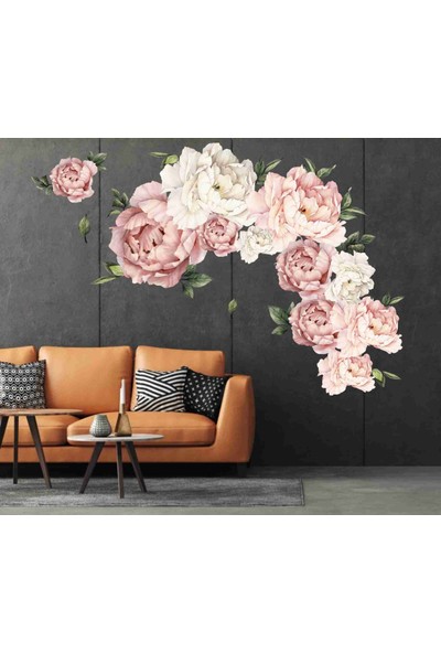 Baskı Madeni Şakayık Baskılı Duvar Sticker