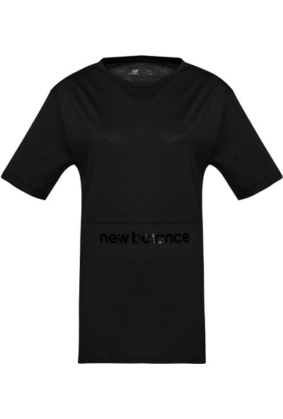 New Balance Kadın Siyah T-Shirt WTT1955-BK