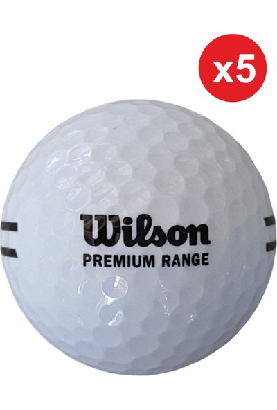 Wilson 5 Adet WS115 Premium Range Golf Topu Beyaz Wilson 5 Adet WS115 Premium Range Golf Topu Beyaz
