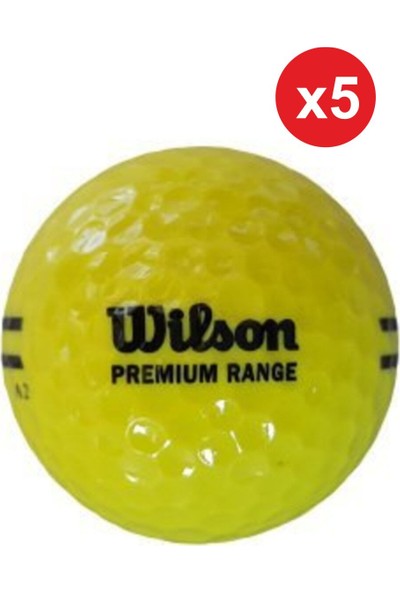 5 Adet WS115 Premium Range Golf Topu Sarı 5 Adet WS115 Premium Range Golf Topu Sarı