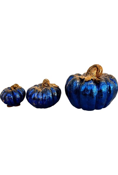 Merland Parlament Mavi Yaldızlı Balkabağı Seti Merland Parlament Mavi Yaldızlı Balkabağı Seti