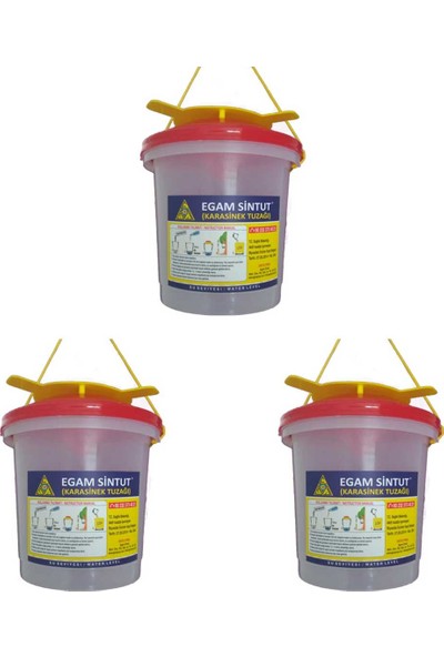 Sintut 3 Adet Sintut Kova | Karasinek Tuzağı