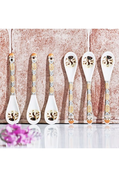 The Vanillia Porselen Çay Kaşığı 6'lı 12,5 cm HDZ189