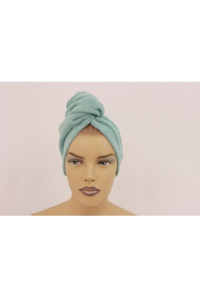 Ender Home Düğmeli Saç Kurulama Bonesi Bukle Baş Havlusu Saç Kurutma Bonesi