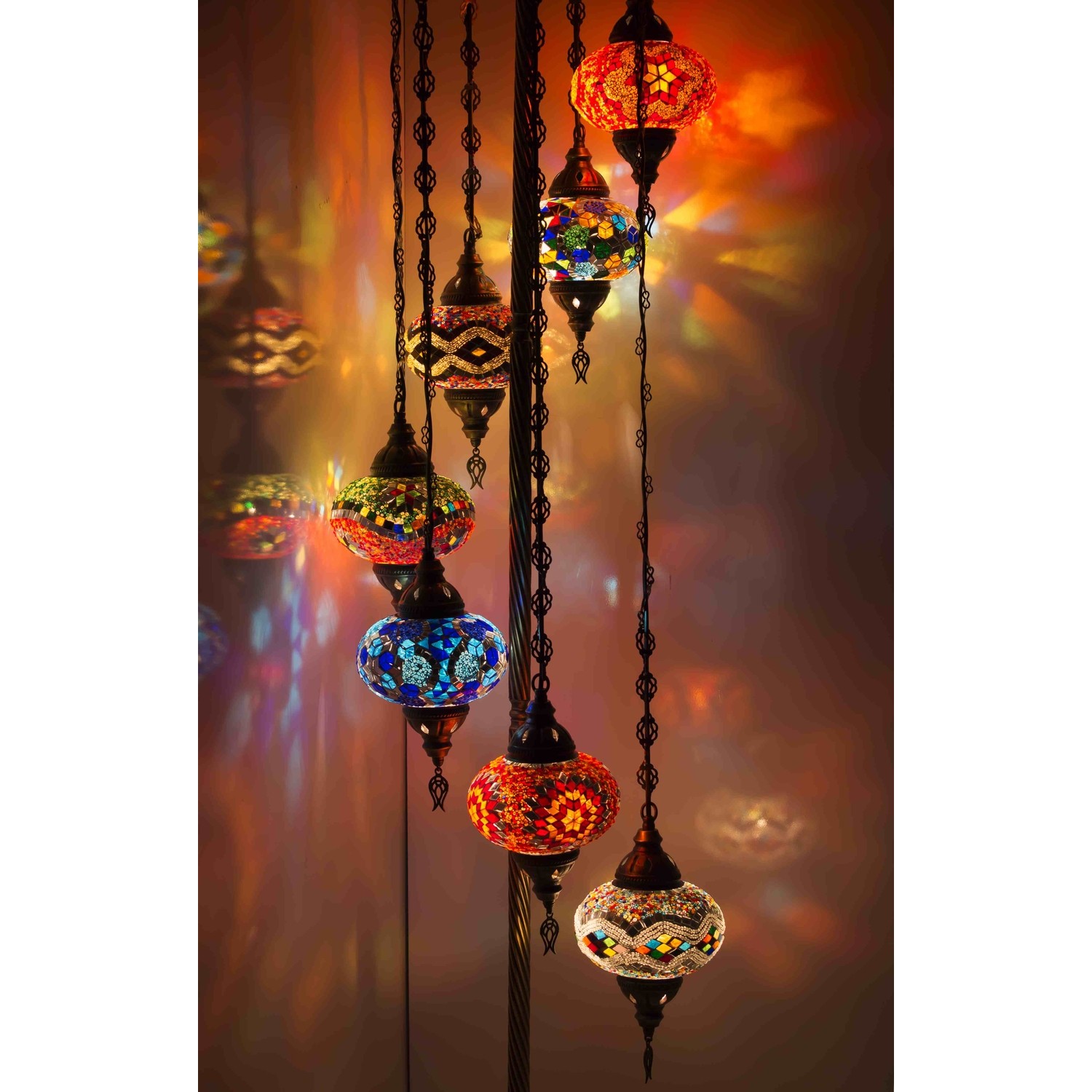 Karalp Mozaik Osmanlı Fas El Yapımı Mozaik Lambader, Eskitme Fiyatı