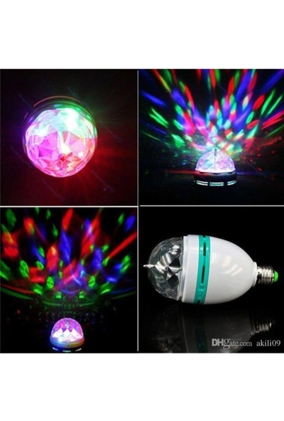 Star Global LED Döner Başlıklı Disko Topu Ampul Gece Lambası E27 Duy Star Global LED Döner Başlıklı Disko Topu Ampul Gece Lambası E27 Duy