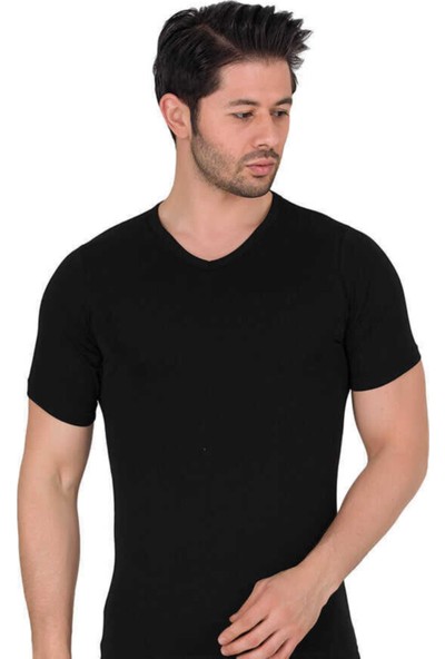 Berrak Erkek Likralı Süprem Kısa Kol V Yaka 6'lı Paket -1027 Berrak Erkek Likralı Süprem Kısa Kol V Yaka 6'lı Paket -1027