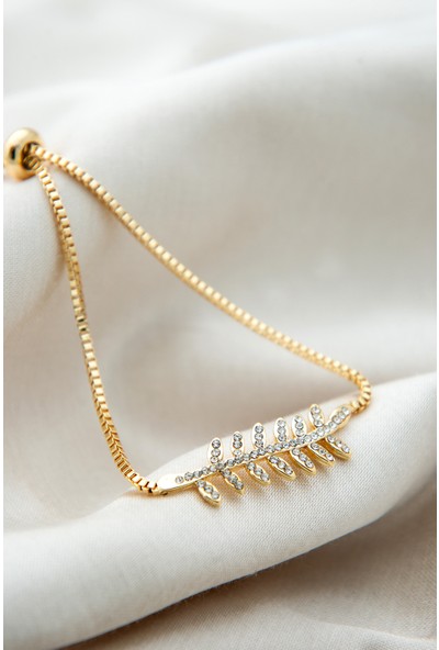 Elika Bijoux Kadın Altın Kaplama Dal Model Bileklik