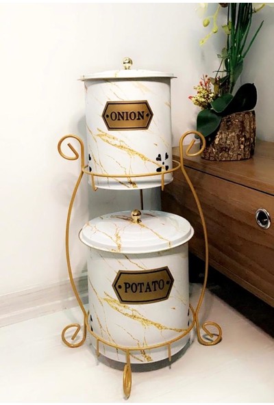 Detay Desing 2 Katlı Patates Soğan Kovası Detay Desing 2 Katlı Patates Soğan Kovası
