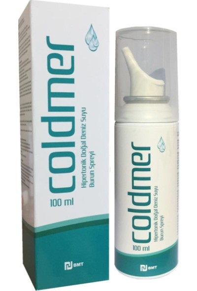 Coldmer Hipertonik Doğal Deniz Suyu Burun Spreyi 100 ml Coldmer Hipertonik Doğal Deniz Suyu Burun Spreyi 100 ml