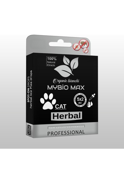 Mybiomax Organic Bianchi Ense Dış Parazit Kedi Damlası 5'li - 5 x 2 ml Mybiomax Organic Bianchi Ense Dış Parazit Kedi Damlası 5'li - 5 x 2 ml