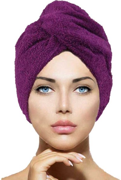 Chızgy Mikrofiber Düğmeli Saç Havlusu Saç Bonesi