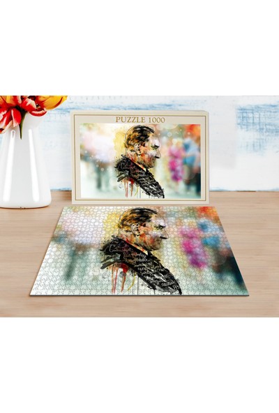 Bk Atatürk Tasarımlı 1000 Parça Profesyonel Puzzle-19 Bk Atatürk Tasarımlı 1000 Parça Profesyonel Puzzle-19