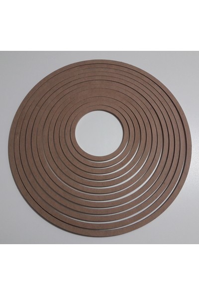 Ahi Hayal Atölyesi Vidasız Kasnak Ham Mdf Boyanabilir 12'li