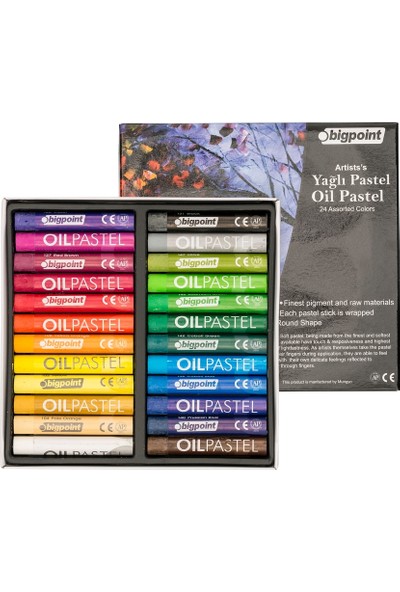 Bigpoint Artists's Yağlı(Oil) Pastel Boya 24 Renk