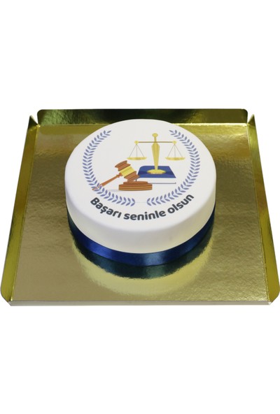 Nuga Yeni Iş Hakim & Avukat Pastası (10 Dilim Parça Çikolatalı)