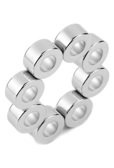 Dünya Magnet 10 Adet Çap 10 mm x Del.çapı 5 mm x Kalınlık 5mm Süper Güçlü Delikli Neodyum Mıknatıs Dünya Magnet 10 Adet Çap 10 mm x Del.çapı 5 mm x Kalınlık 5mm Süper Güçlü Delikli Neodyum Mıknatıs