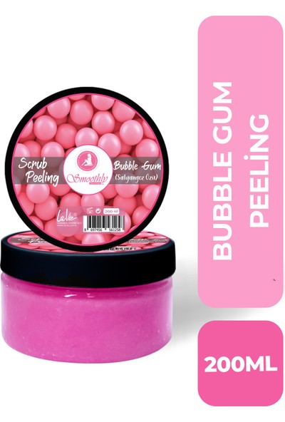 Smoothly Bubble Gum Sakız Aromalı Canlandırıcı & Yumuşatıcı El Ayak Bakım Peelingi 200ML Smoothly Bubble Gum Sakız Aromalı Canlandırıcı & Yumuşatıcı El Ayak Bakım Peelingi 200ML