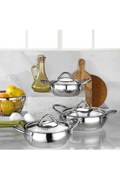 Batta 6 Parça Çelik Sahan Takımı