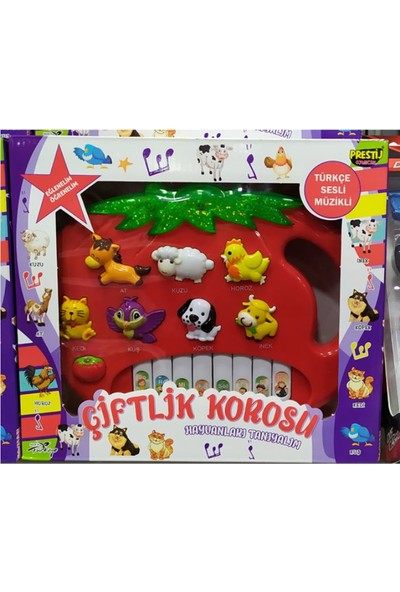 Prestij Oyuncak Türkçe Sesli Hayvanları Tanıyalım Çiftlik Korosu Çilek Piyano Prestij Oyuncak Türkçe Sesli Hayvanları Tanıyalım Çiftlik Korosu Çilek Piyano