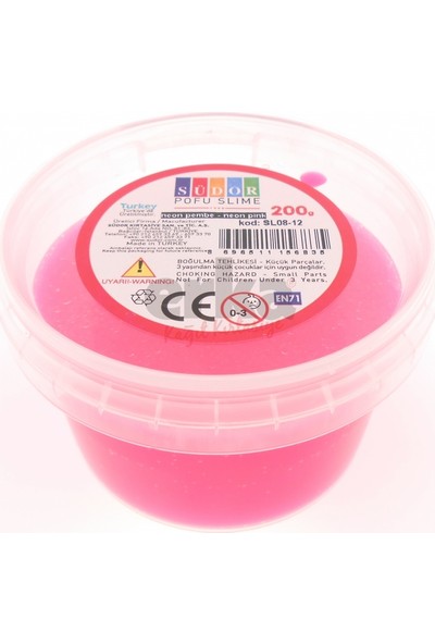 Südor Boya Pofu Slime 200 gr Neon Pembe Südor Boya Pofu Slime 200 gr Neon Pembe