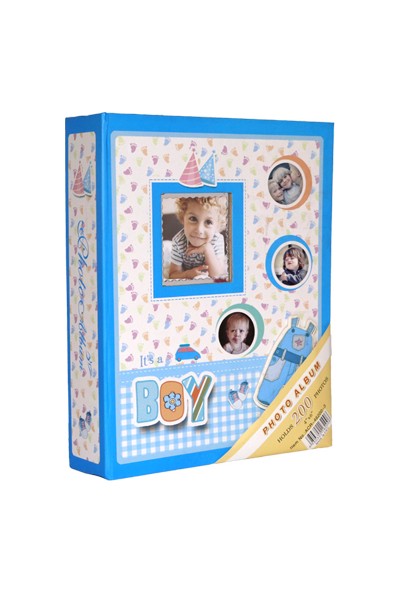 GünTech 200’LÜK 10 x 15 cm Bebek Fotoğraf Albümü Mavi GünTech 200’LÜK 10 x 15 cm Bebek Fotoğraf Albümü Mavi